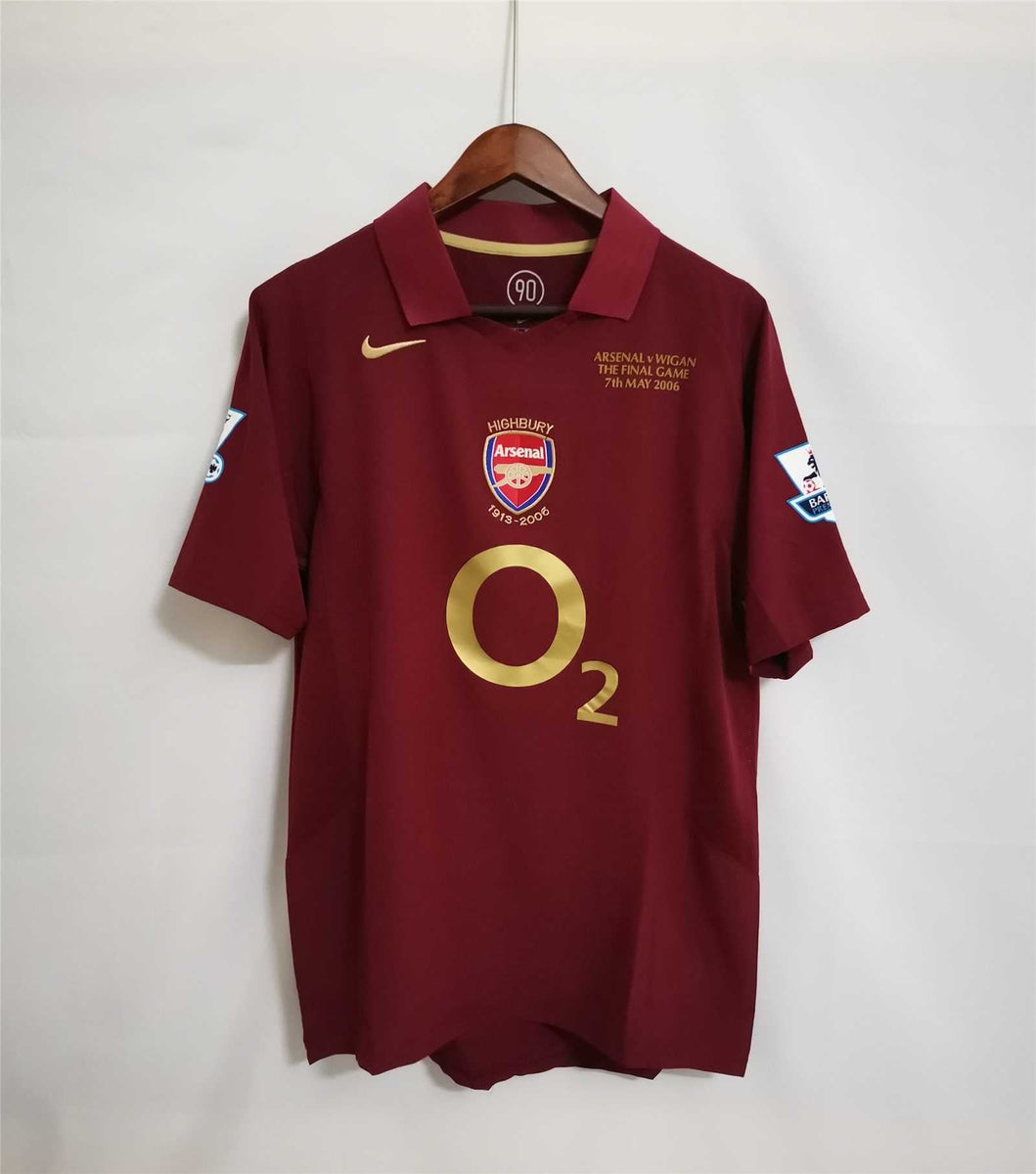 2005-2006 arsenal Home retro kit – RetrokitStar